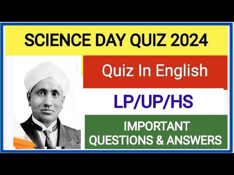 National Science Day Quiz in English 2024/Science Day Quiz 2024/Science ...