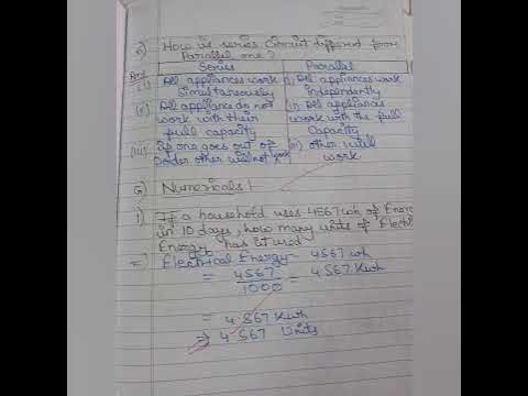 #icse # physics class 7 ICSE board # electricity all exercises - YouTube