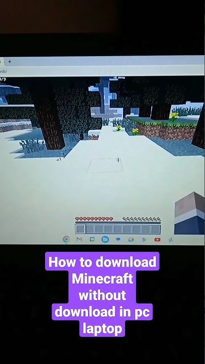 HOW TO PLAY MINECRAFT WITHOUT DOWNLOAD IN PC /LAPTOP - YouTube