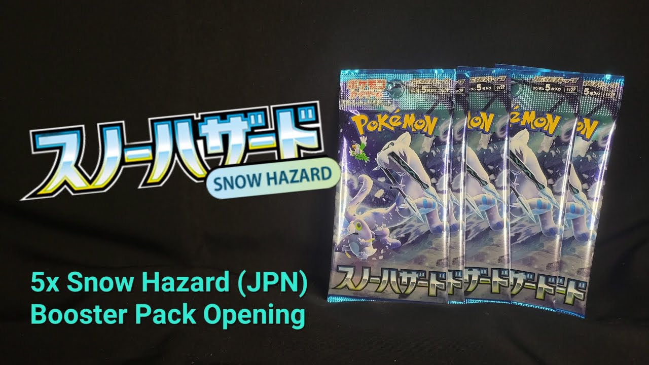 WHITEOUT | 5x Snow Hazard (JPN) Booster Pack Opening - YouTube
