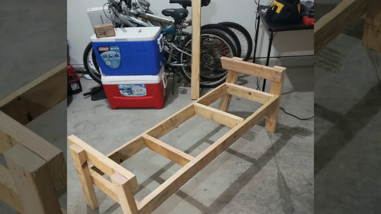 Jack & Jill bench I made. - YouTube