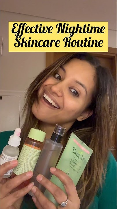 Effective Nightime Skincare Routine (Glowy Skin) #youtubeshorts #viral #youtube #shorts # ...