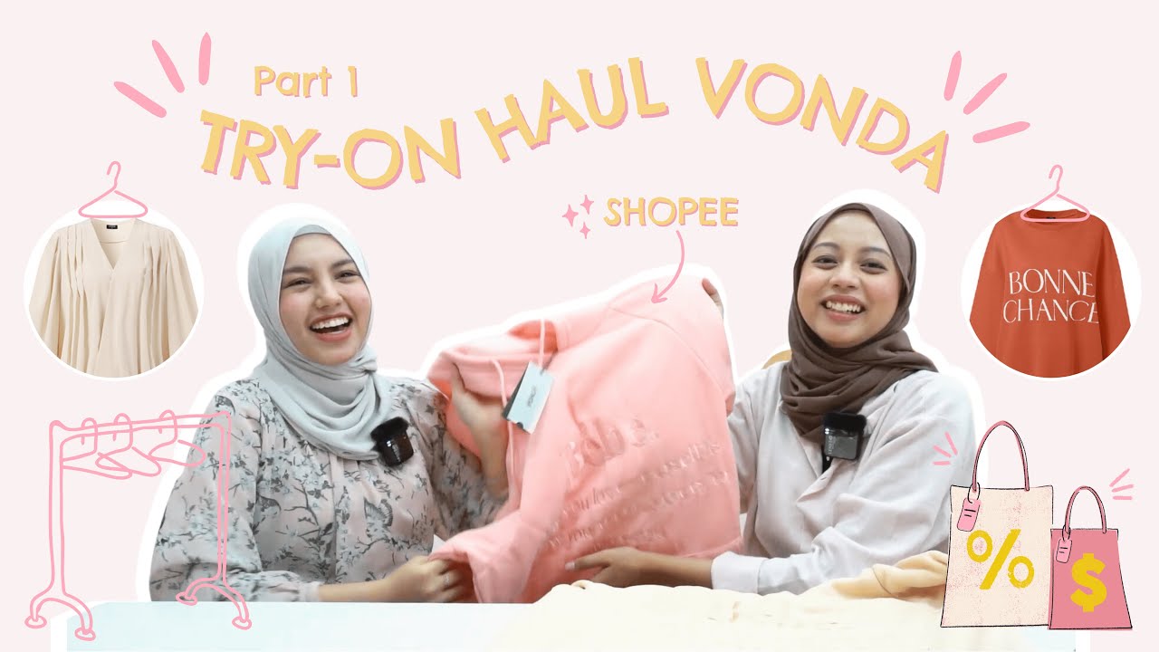VONDA X SHOPEE Tops Try-on Haul! PART 1 - Shopee Malaysia 2023 - YouTube