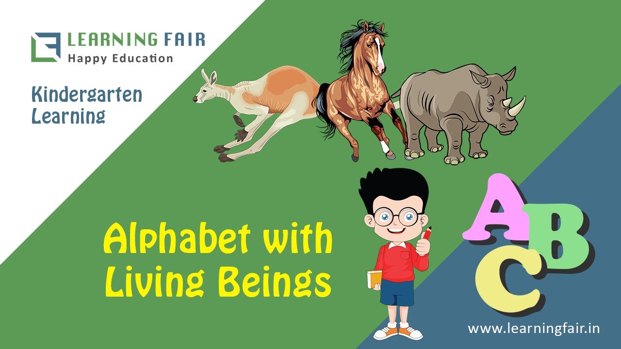 Alphabet with Living Beings – Kindergarten English Learning for ...