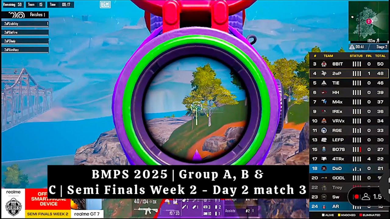 BMPS 2025 | Group A, B & C | Semi Finals Week 2 - Day 2 Match 3 # ...
