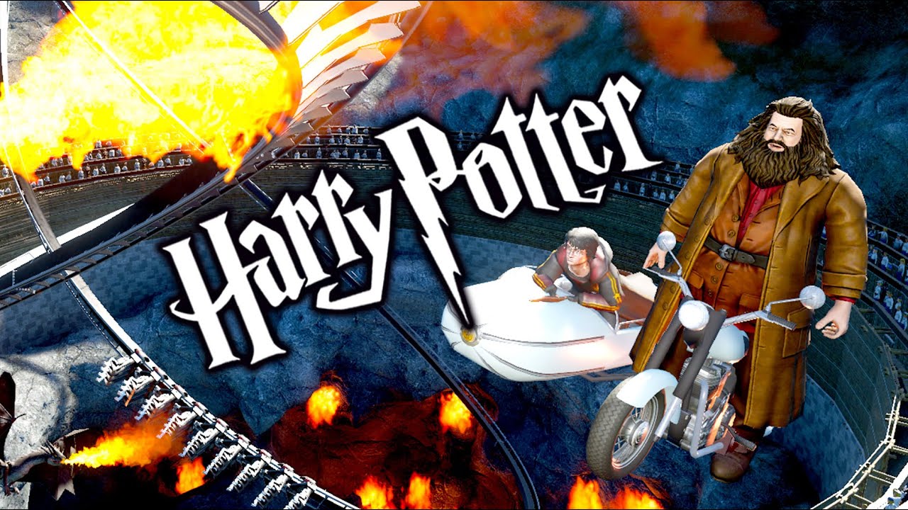 HARRY POTTER! Hagrid's Flying Roller Coaster! POV - YouTube