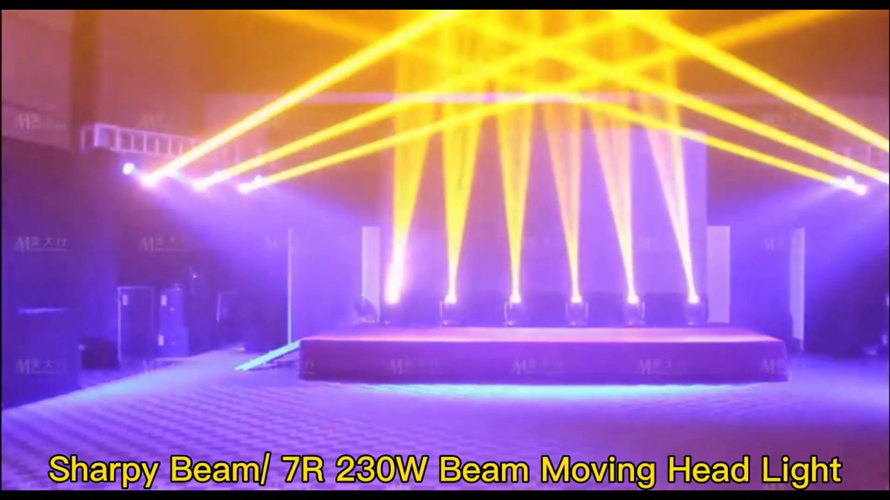 Claypaky Sharpy/ 5R Sharpy Beam/200w Beam Moving Head Light Show - YouTube