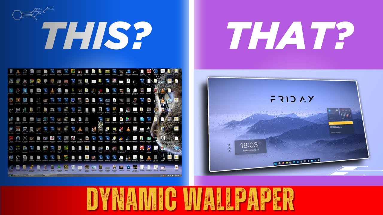 Make Screen Clean and Professional With Dyanmic wallpaper - YouTube