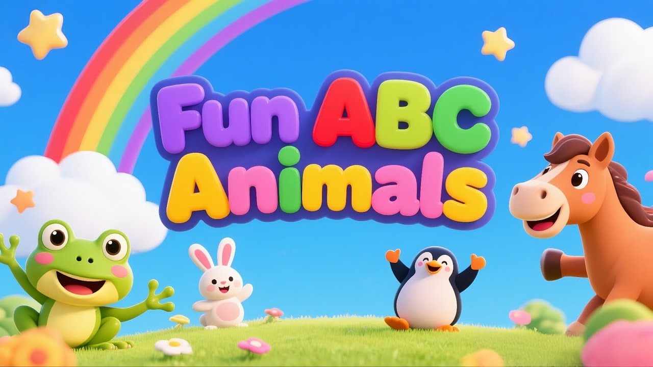 ABC Animals Song 🐾 | Learn Alphabet with Fun Animal Sounds for Kids ...