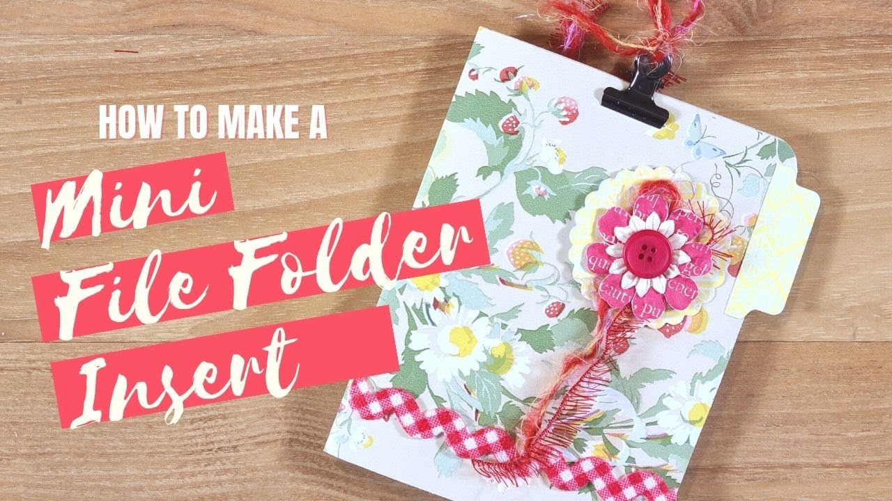 How to Make a Mini File Folder Insert: Cheaply Chic DT Project: Living ...