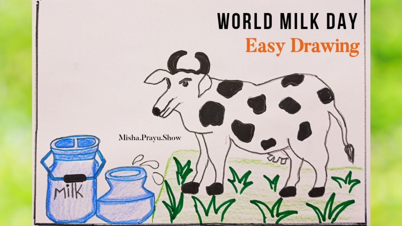 Milking Cows Drawing