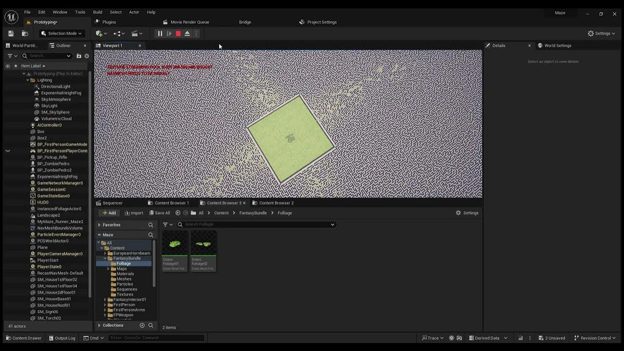 Maze pt.2 - Unreal Engine - YouTube