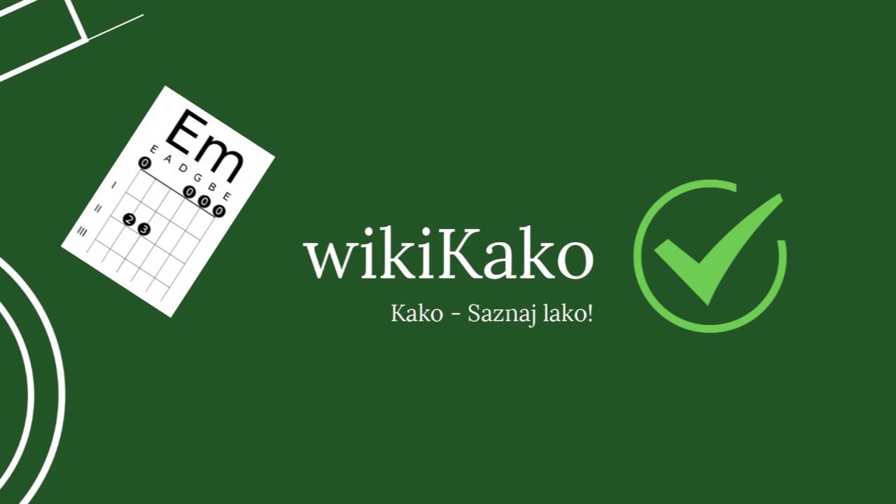 Kako se svira E mol Akord - YouTube