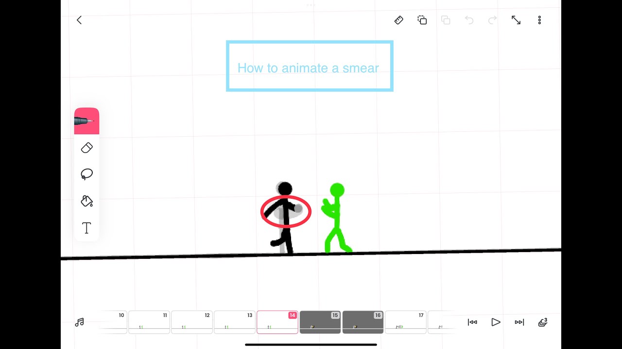 How To Animate A Smear (FlipaClip) - YouTube