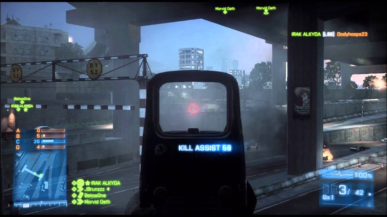 Battlefield 3 - M98B Holographic In HD - YouTube