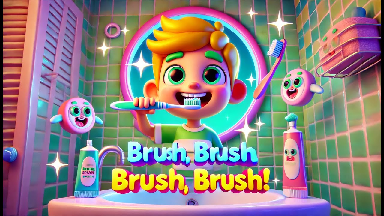 Brush, Brush, Brush! | Fun Song to Make Kids Love Brushing Teeth! - YouTube