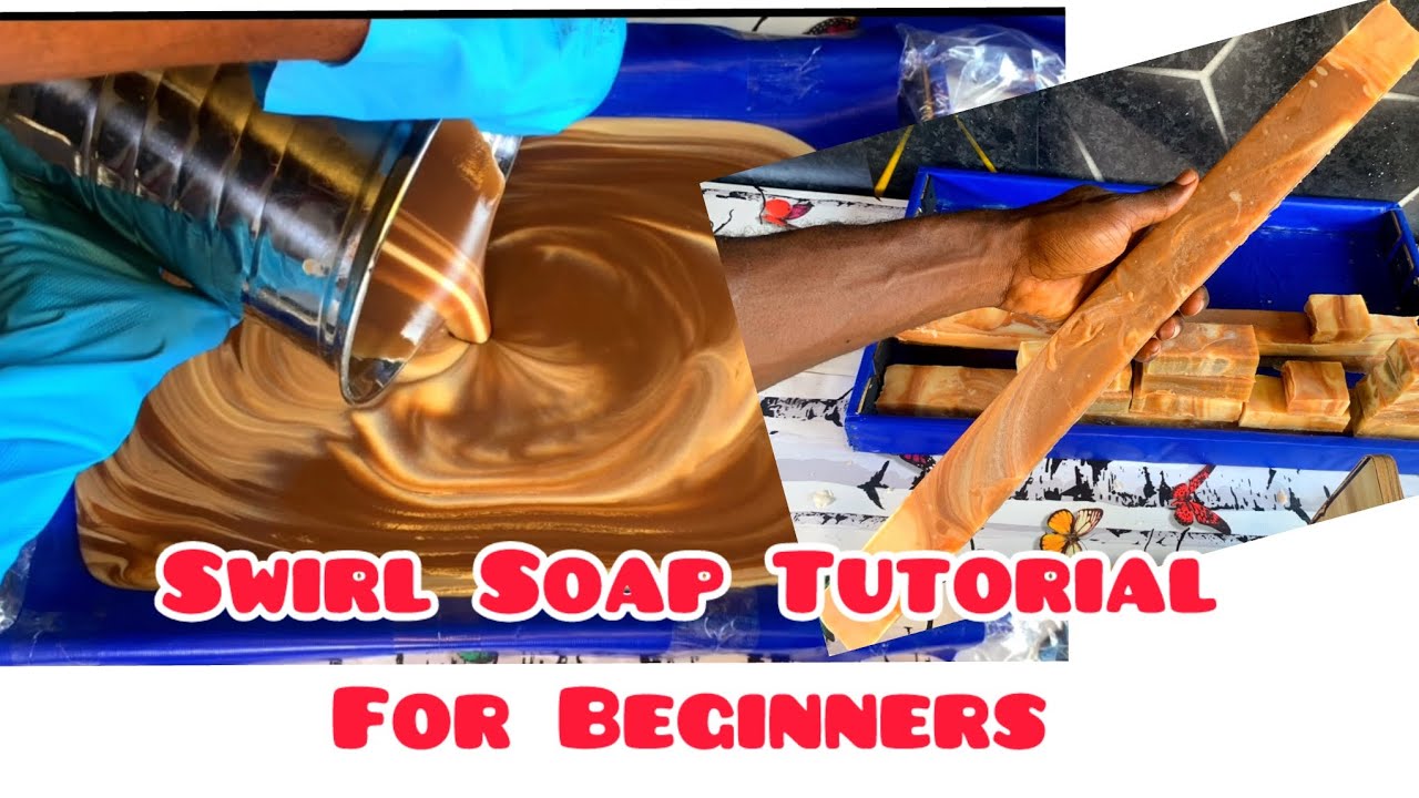 Cold Process Soap Making/ Swirl Soap Making for Beginners - YouTube