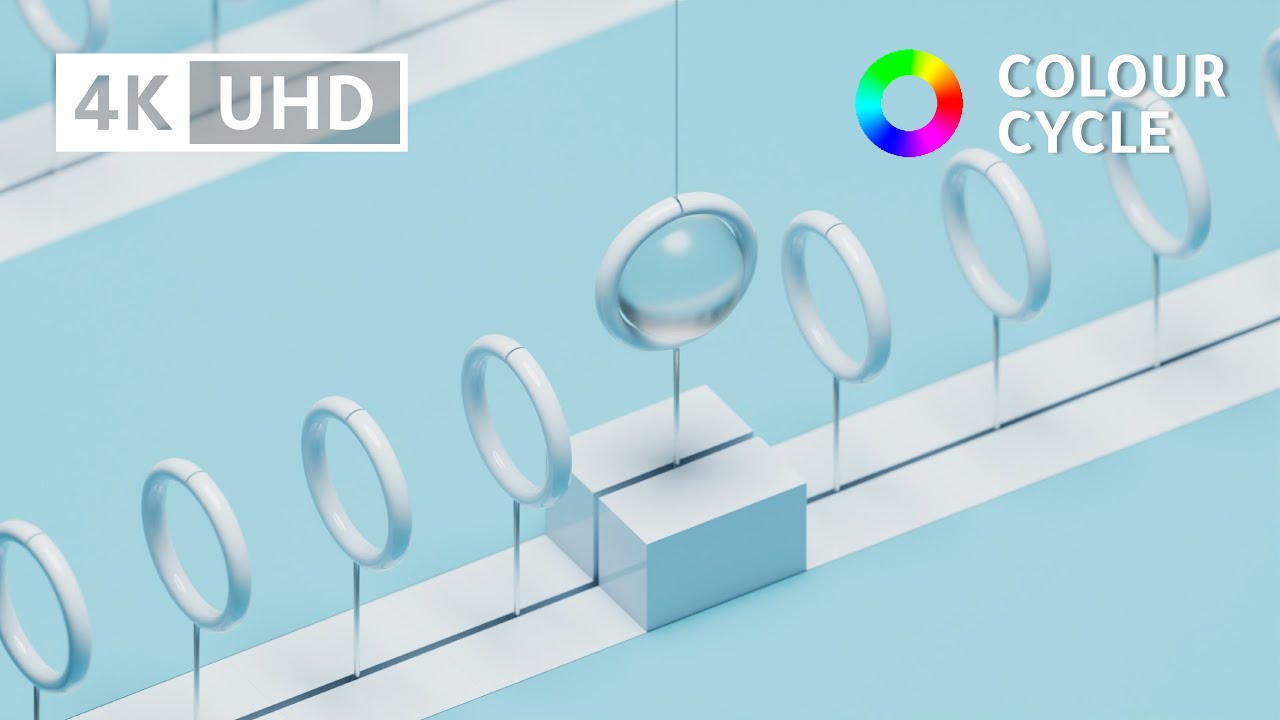 Satisfying 3D Animation for 3 Hours at 4K60FPS [ COLORS CYCLE ] - YouTube