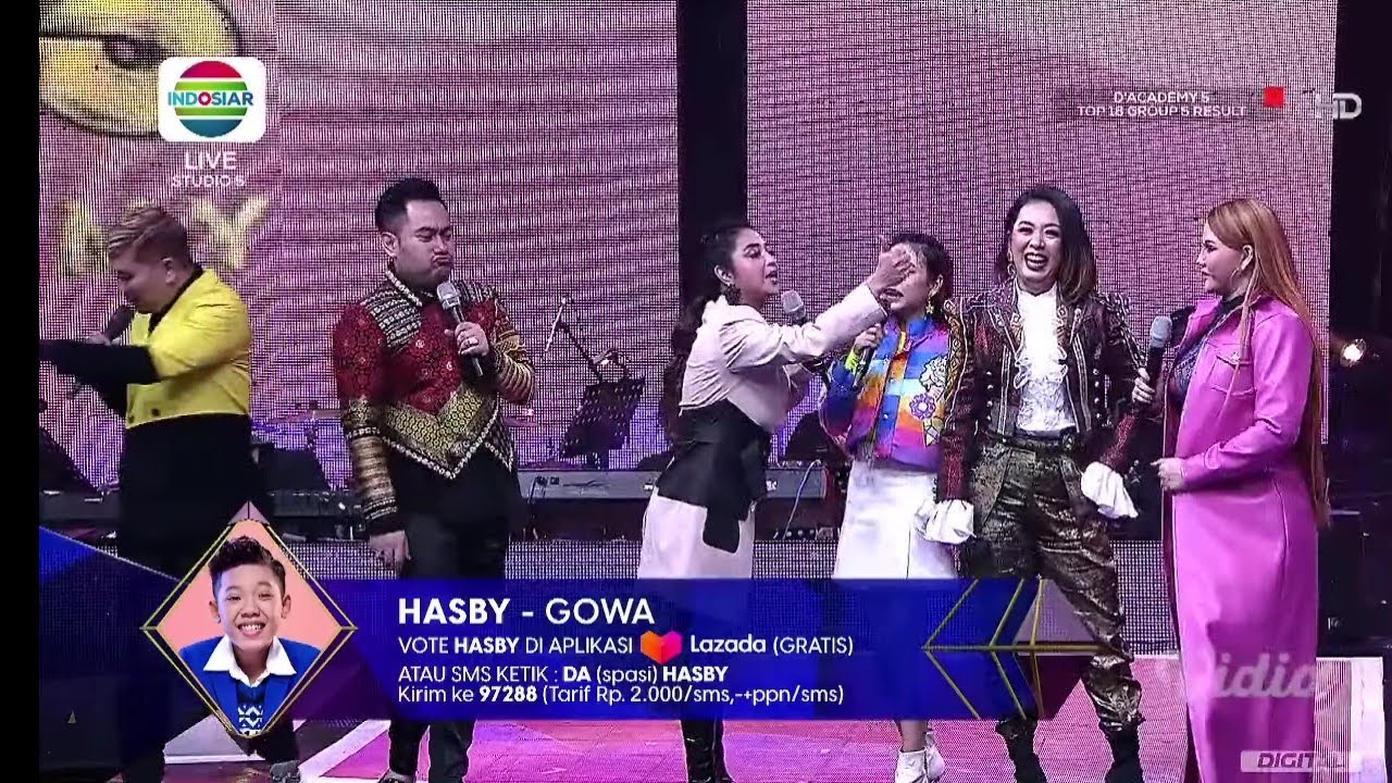 Ngakak... keseruan juri host dan Hasby(Gowa)tunjuk nama|D'Academy 5 ...