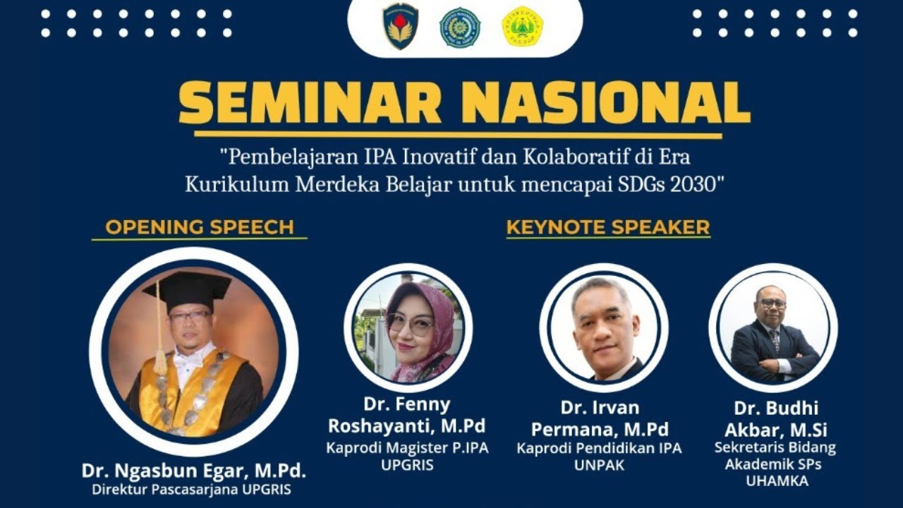 Seminar Nasional Pembelajaran IPA - UPGRIS UNPAK UHAMKA - YouTube
