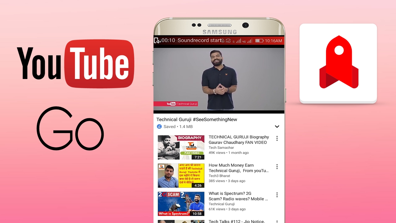 youtube launched new app for 2g & 3g user - YouTube