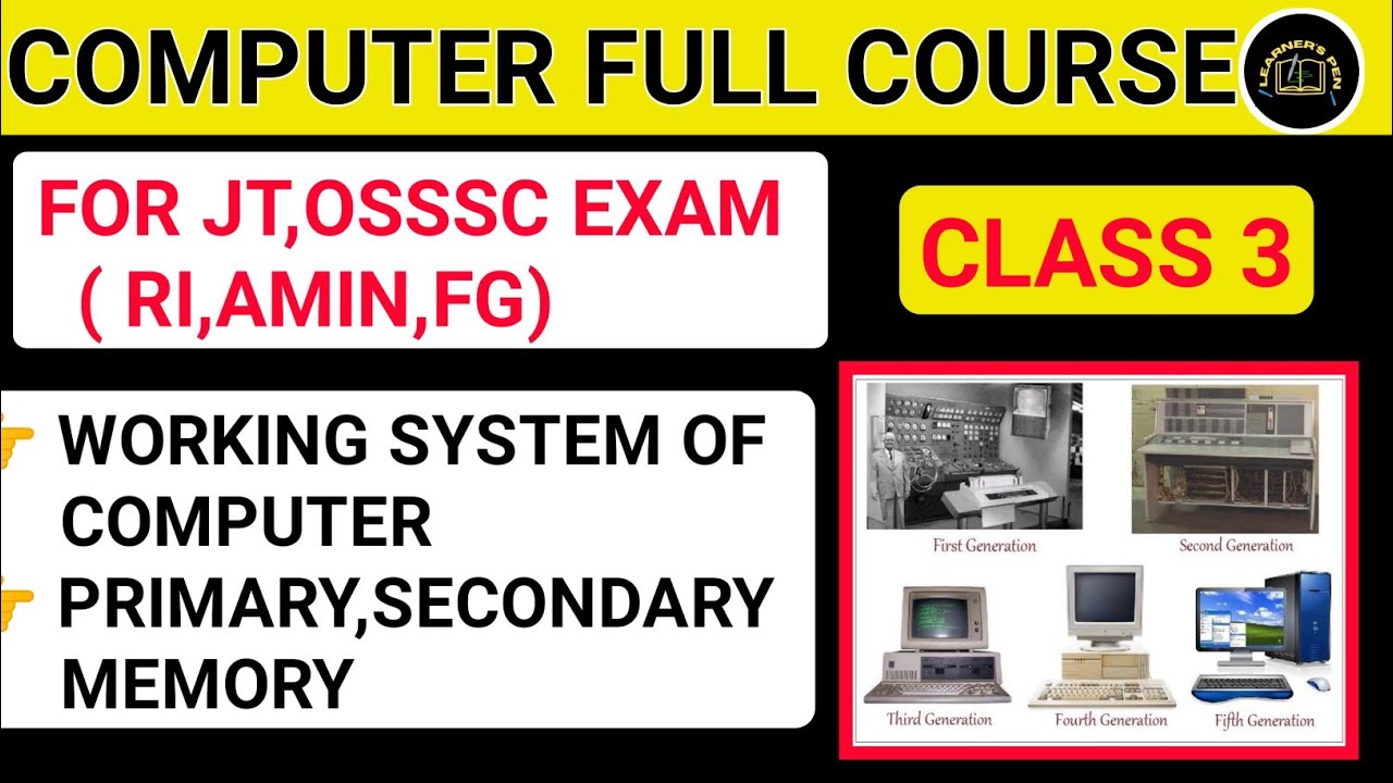 OSSSC,JT COMPUTER CLASS 3 l Computer Memory l OSSSC RI,AMIN,Forest ...