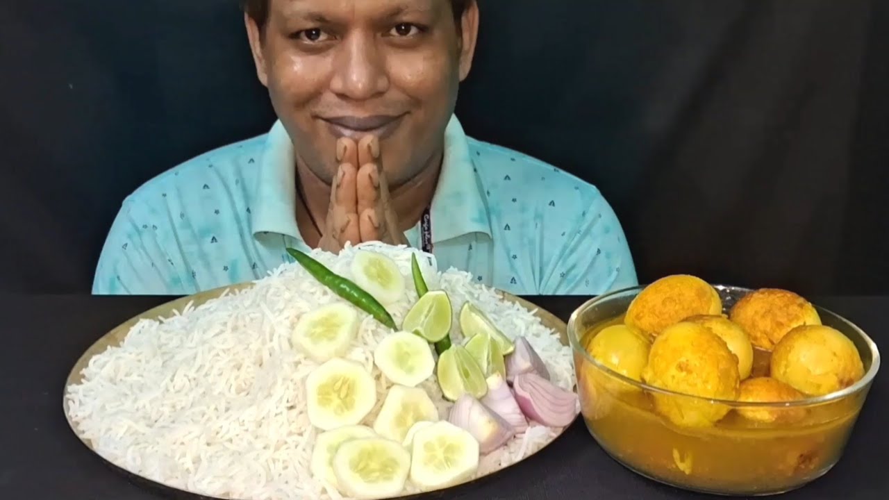 ASMR EATING DIMER 🥚JHOL 🍚BHAT, SALAD CHILLI, EGG CURRY AND RICE EATING ...