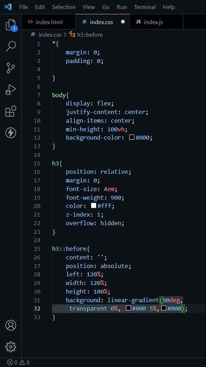 Text Hidden Animation| HTML,CSS #codewithharry #thapatechnical #onlinetutorials #shorts - YouTube