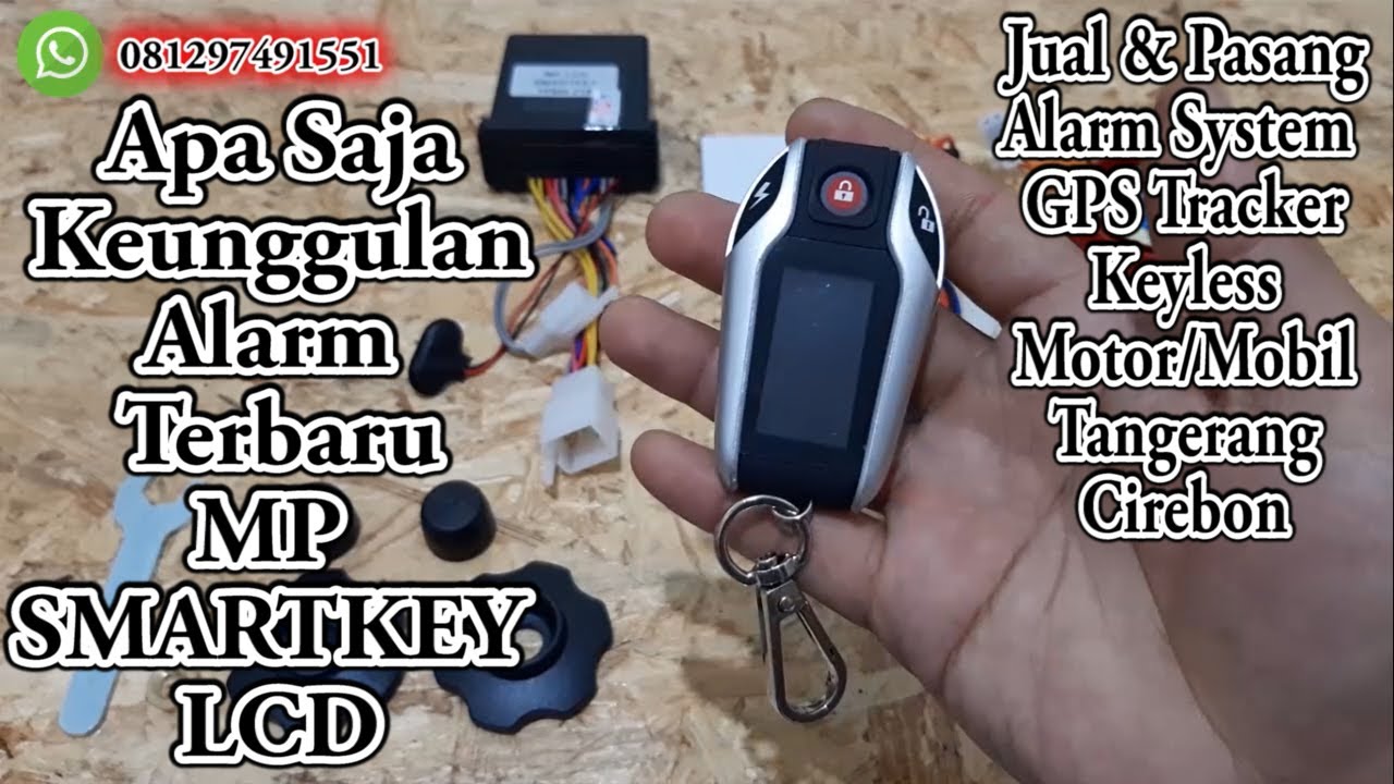 Review alarm terbaru mp smartkey LCD TPMS | alarm motor tangerang ...