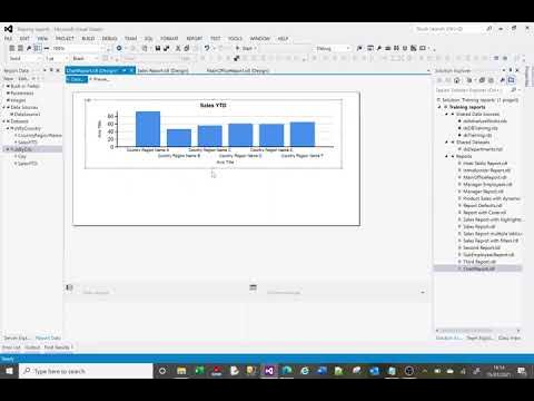 MS SSRS tutorial on creating charts - YouTube