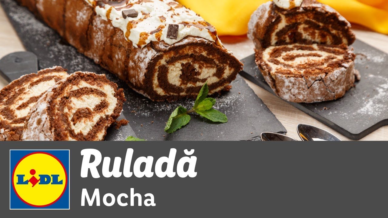 Rulada Mocha • reteta Bucataria Lidl - YouTube