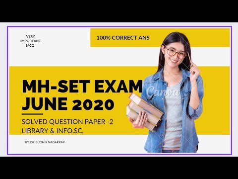 MH-SET JUNE 2020 SOLVED QUOTATION PAPER: PAPER 2 IN LIBRARY SCIENCE 100 ...