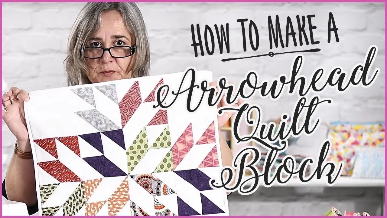 How To Sew An Arrowhead Star Quilt Block - YouTube