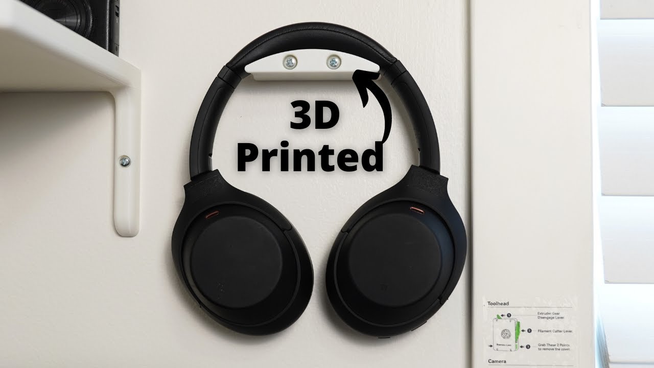 Designing and 3D Printing a Minimalist Headphone Wall Hanger - YouTube