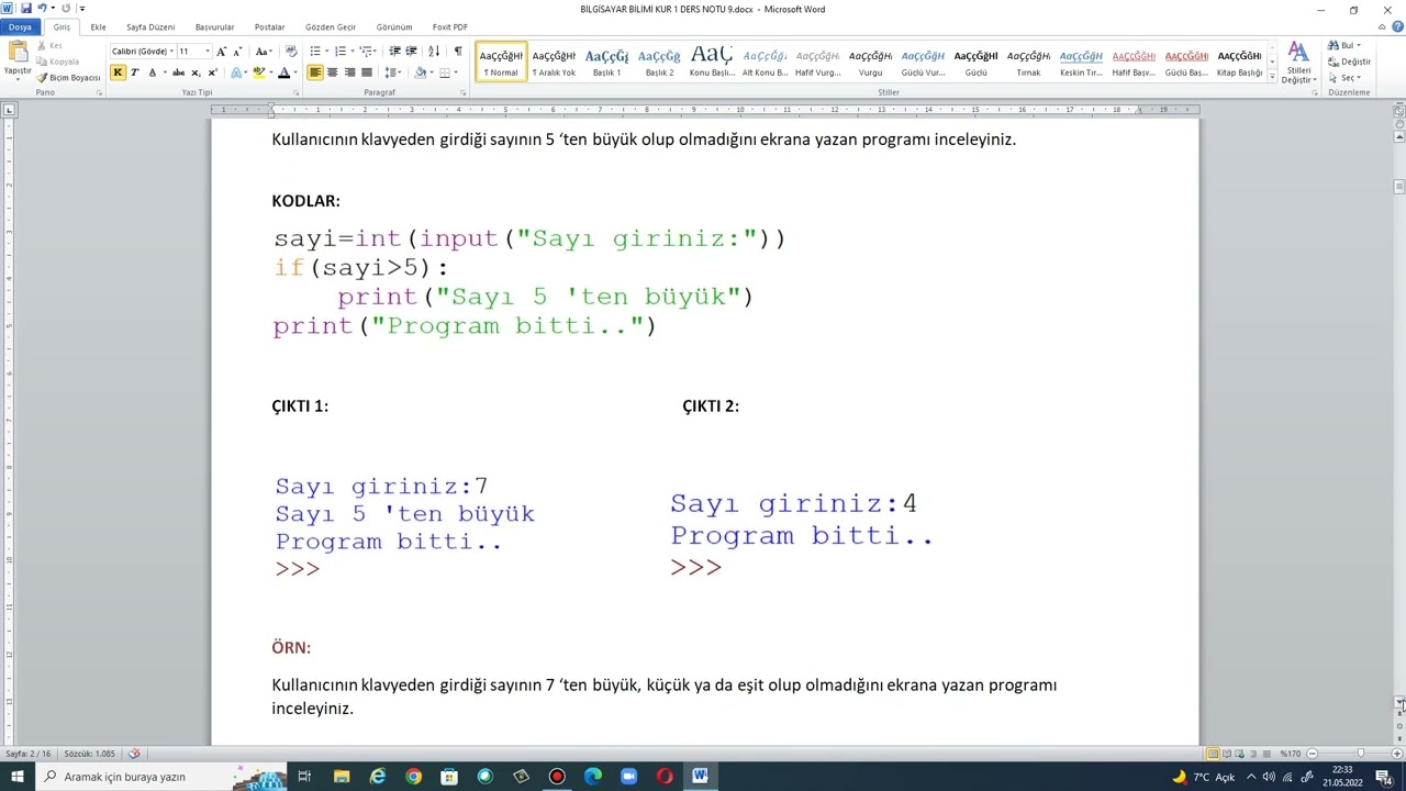 Python Kontrol Yapıları (if,elif,else) 1 - YouTube