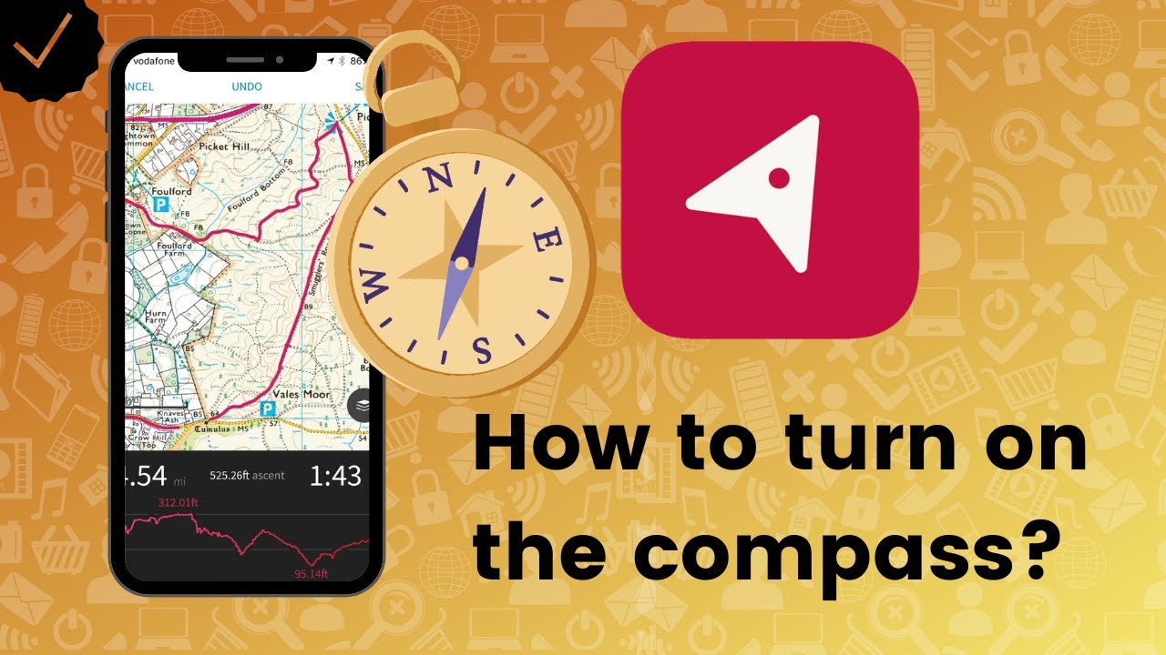 How to turn on the compass on OS Maps? - YouTube