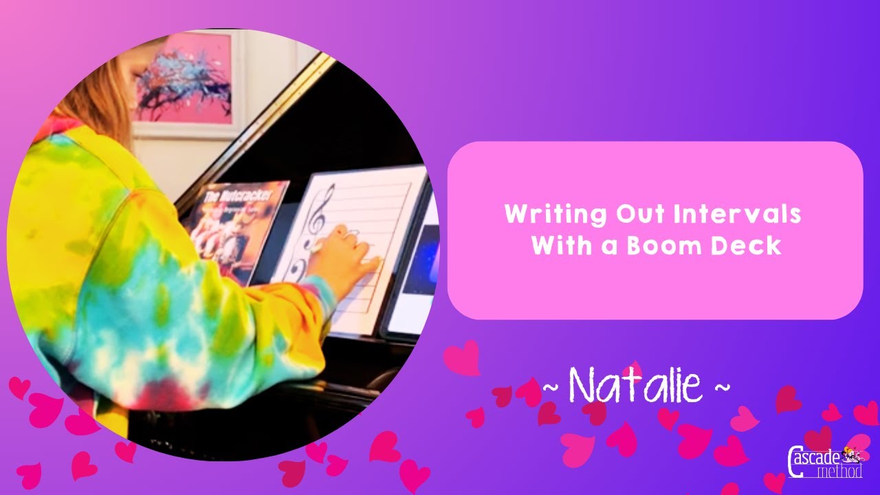Natalie ~ Writing Out Intervals With a Boom Deck - YouTube