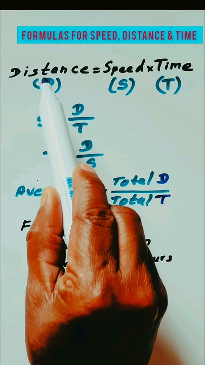 How To Calculate Distance, Speed and Time | Distance, Speed and Time ...