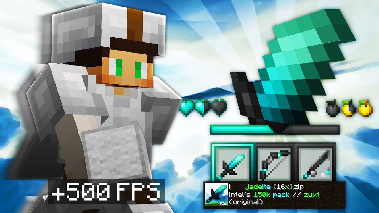 🏅Ce TEXTURE PACKS 16x est PARFAIT pour le PVP ! Jadeite 16x (1.8.9 FPS ...