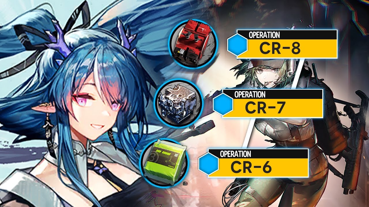【Arknights × R6S】 CR-6, CR-7, CR-8 Ling 1op | Farming & Trust Guide ...