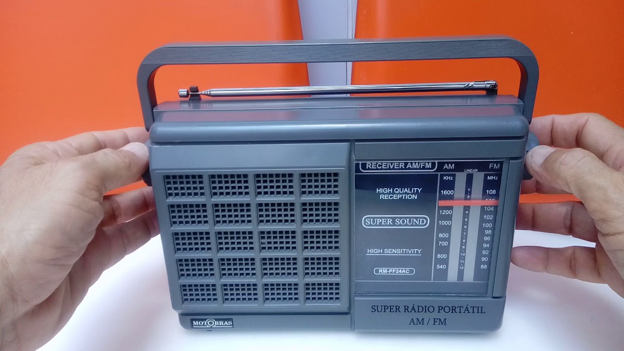 Radio Motobras RM-PF24AC AM FM - YouTube