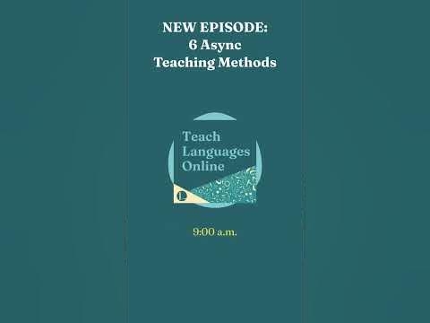 6 Asynchronous Teaching Methods - YouTube