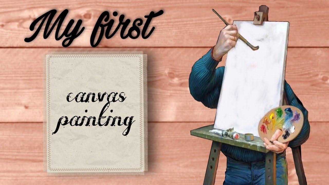 Making of my first canvas painting| timelapse| The Art Corner - YouTube