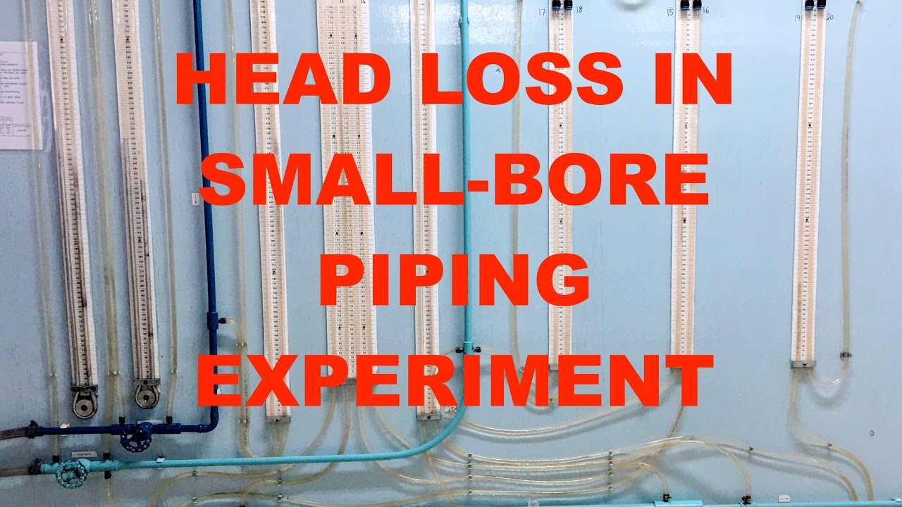 IEA201 Head Loss in Small Bore Piping System - YouTube