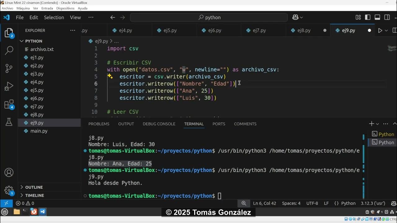 Manejo de Archivos en Python: Lectura y escritura de ficheros - YouTube