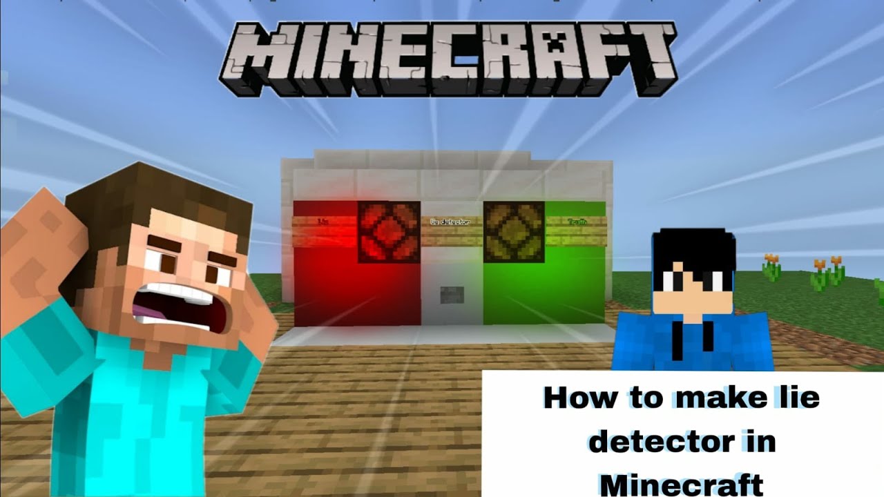 How to make lie detector in Minecraft 😲 || lie detector in Minecraft 😲 ...