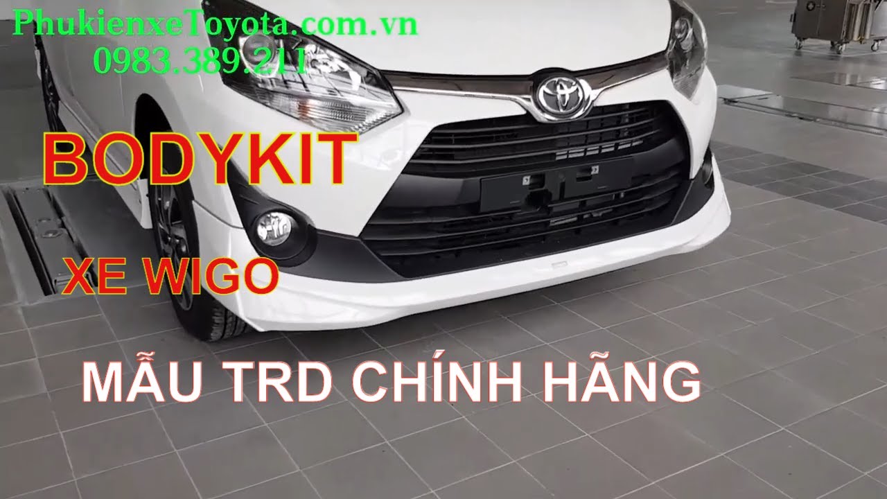 Bodykit cho xe Toyota Wigo màu đỏ và màu trắng thể thao và mạnh mẽ hơn ...