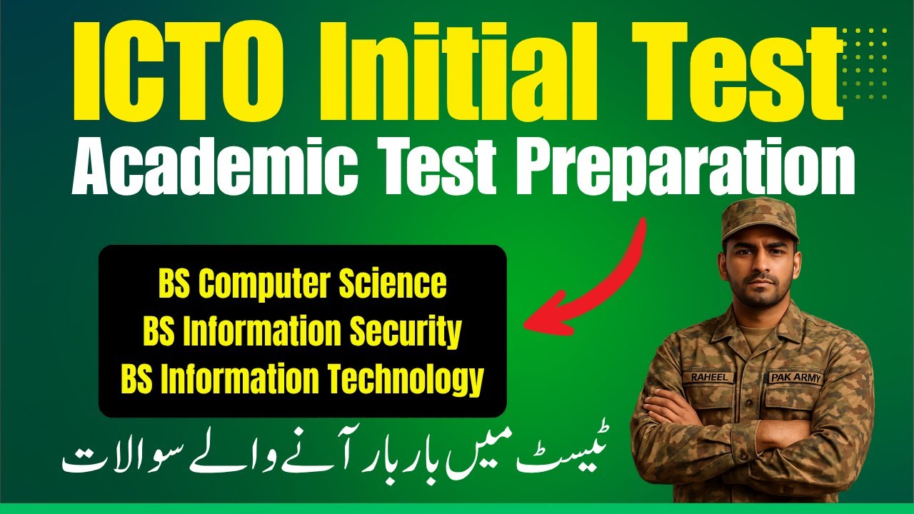 DSSC ICTO Academic Test Preparation | DSSC ICTO 2025 | ICTO Pak Army ...
