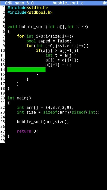 Bubble Sort C Programming Coding Basicc Ccode Cprogramming Programming Youtube