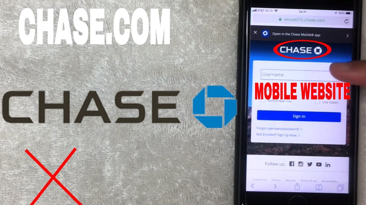 How To Register Log In Find Password Account Chase Mobile Website 🔴 ...